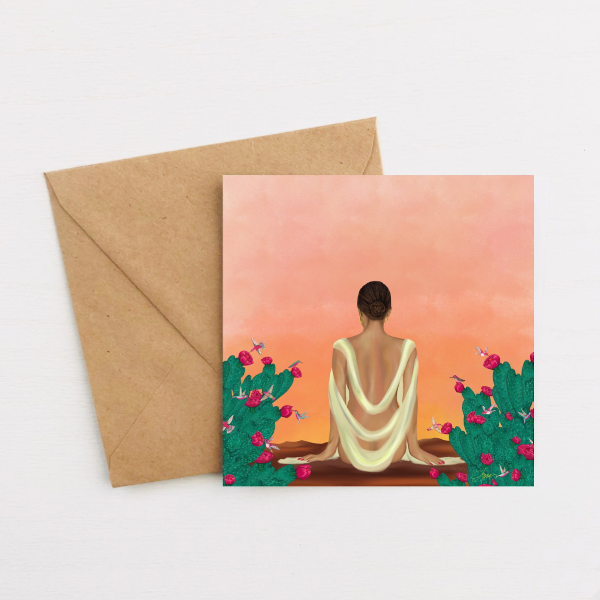 Divine Evolution | Greeting Card– Art by Anna Alvarado
