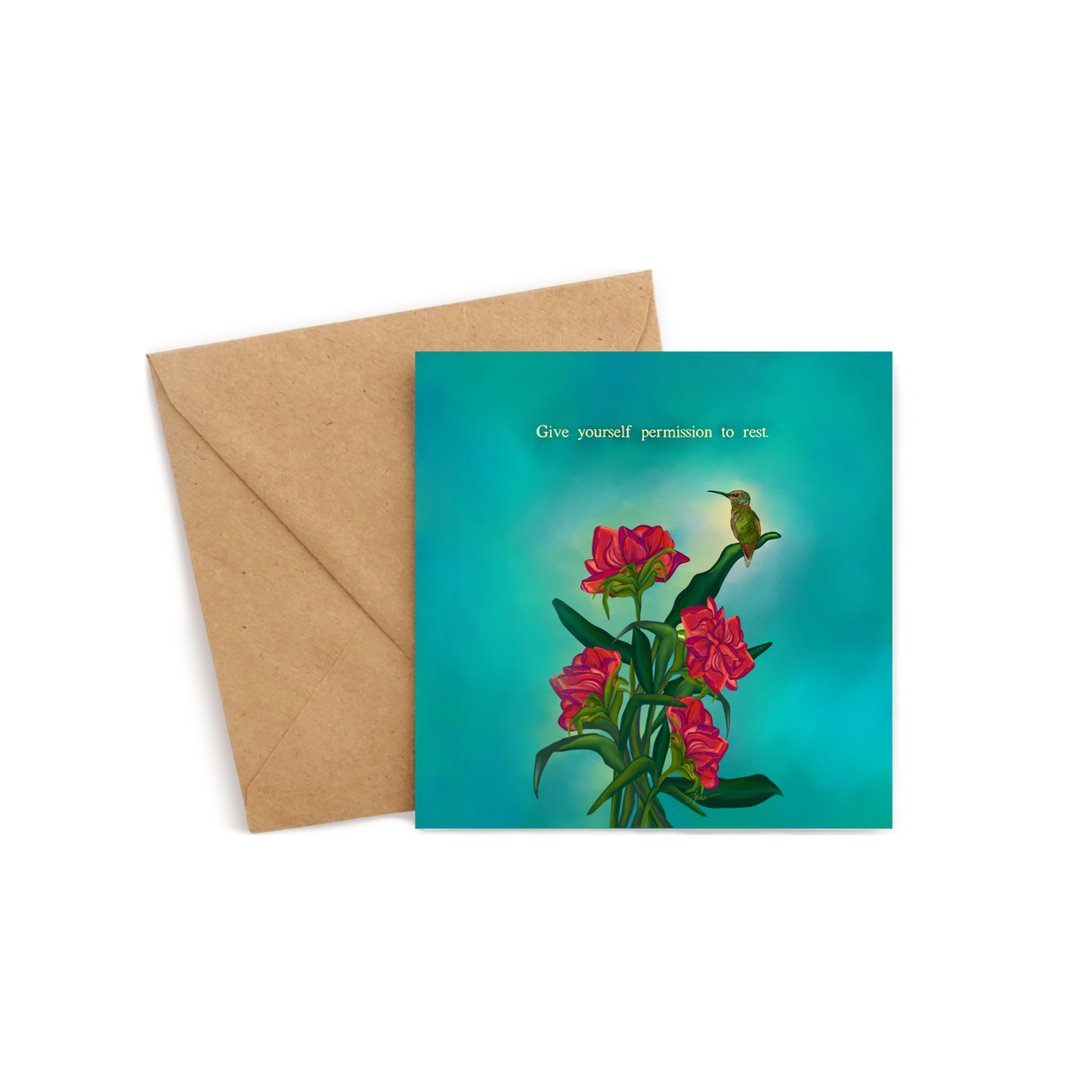Rest is Necessary | Greeting Card– Art by Anna Alvarado