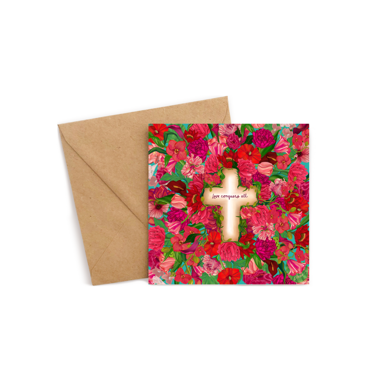 Love Conquers All | Greeting Card– Art by Anna Alvarado