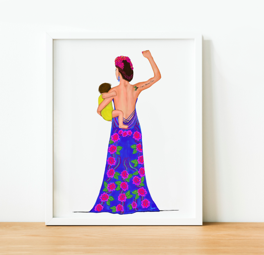 “Viva La Mama” Motherhood Inspired Artwork | Wall Print– Art by Anna ...