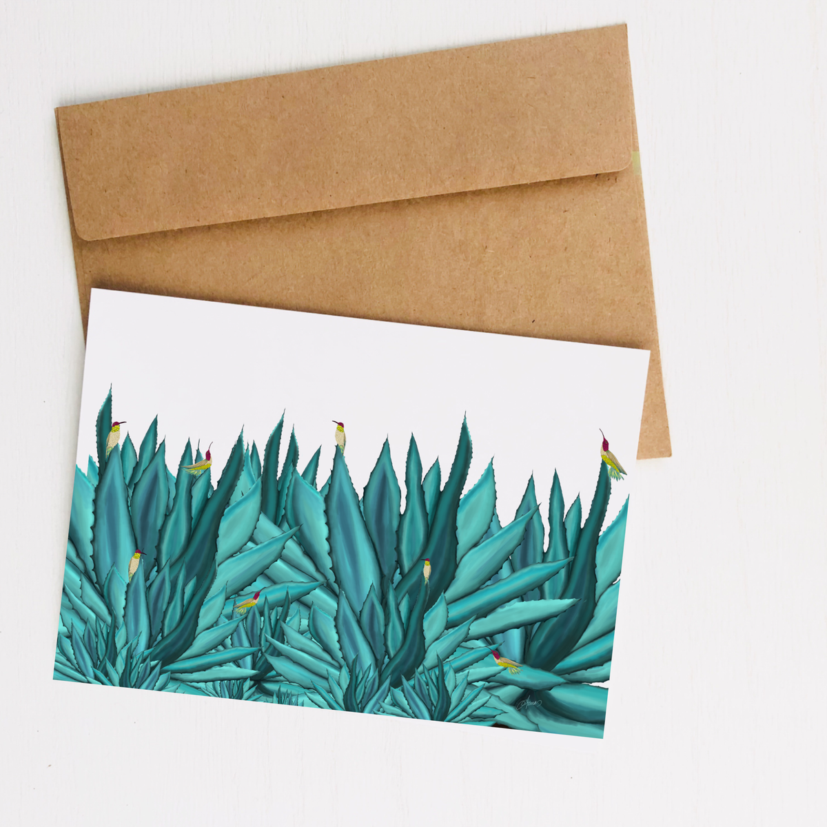 Hummingbird Blessings | Greeting Card– Art by Anna Alvarado