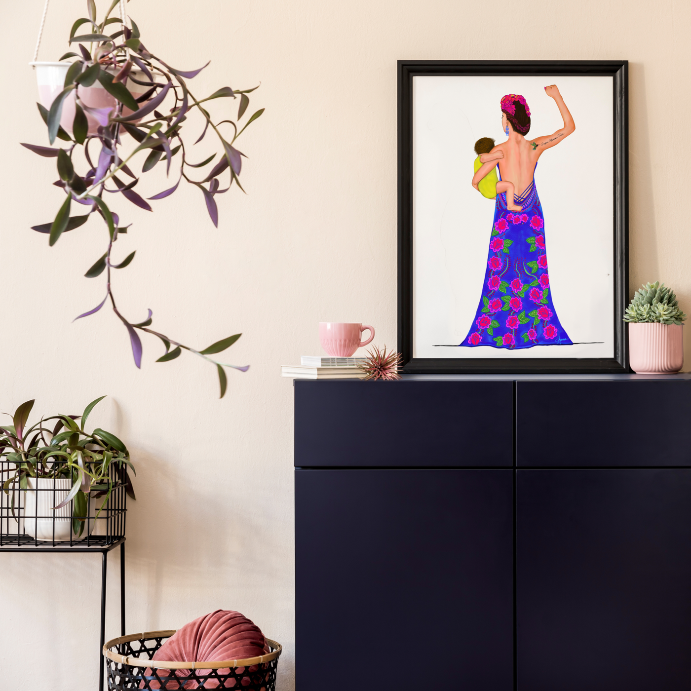 “Viva La Mama” Motherhood Inspired Artwork | Wall Print– Art by Anna ...